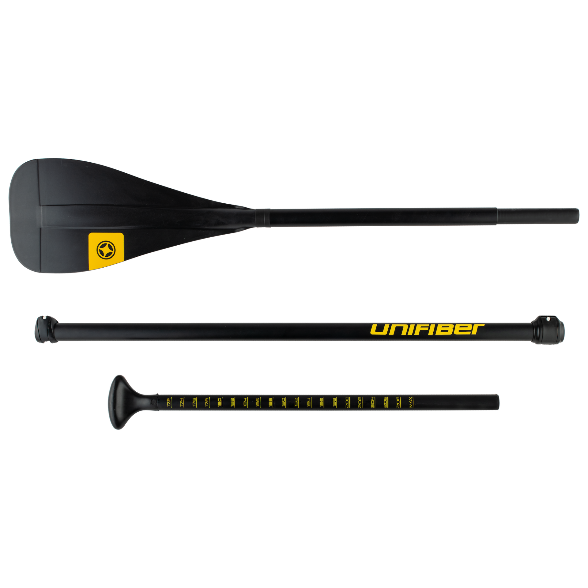 Unifiber Core SUP Paddle - 3-Piece Adjustable Aluminium - Beginner